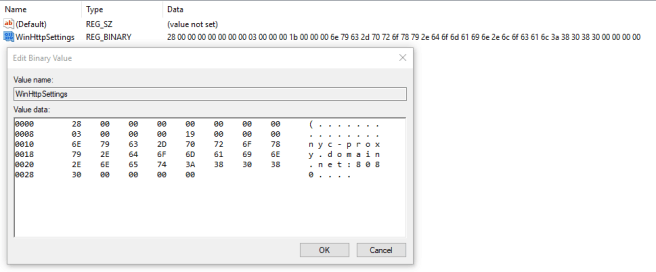 Setting the System Proxy in Windows – Never A Null Moment